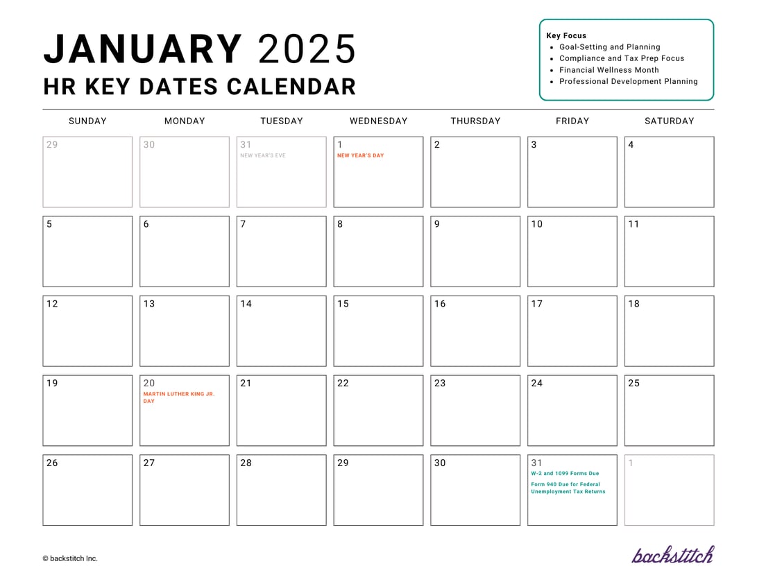 The HR Calendar: Must-Have Milestones and Campaigns for 2025